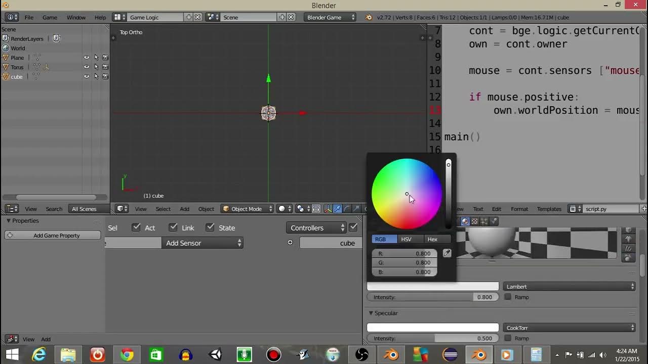 UPBGE - Spawn Object at Mouse Position Python - YouTube