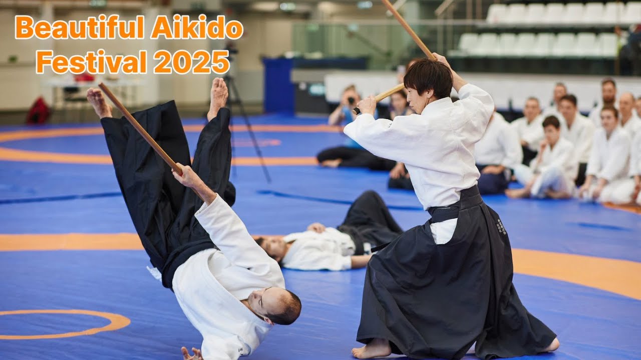 Beautiful Aikido Festival Demonstration 2025 - YouTube