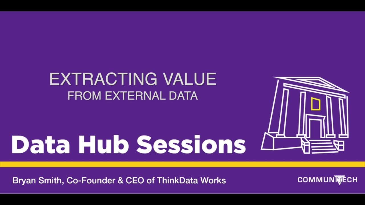 Data Hub Sessions - Extracting Value from External Data - YouTube