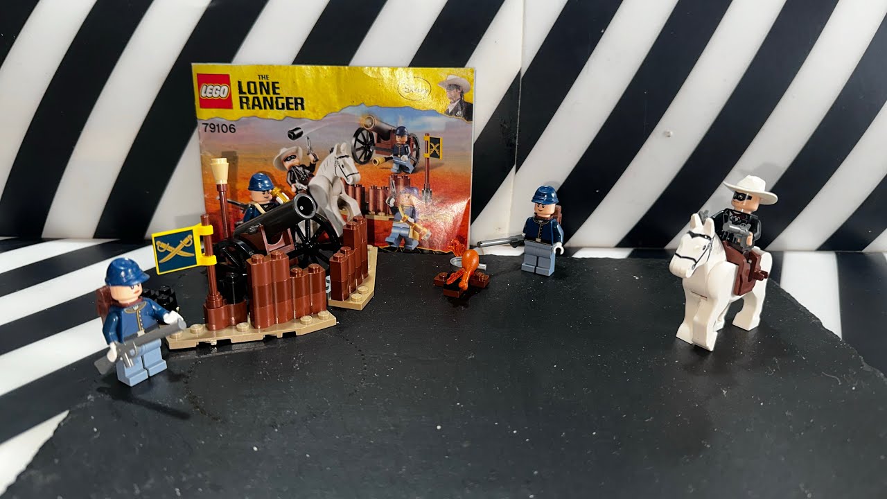 Opening and assembling Lego Lone Ranger set 79106 Cavalry Builder Set ...