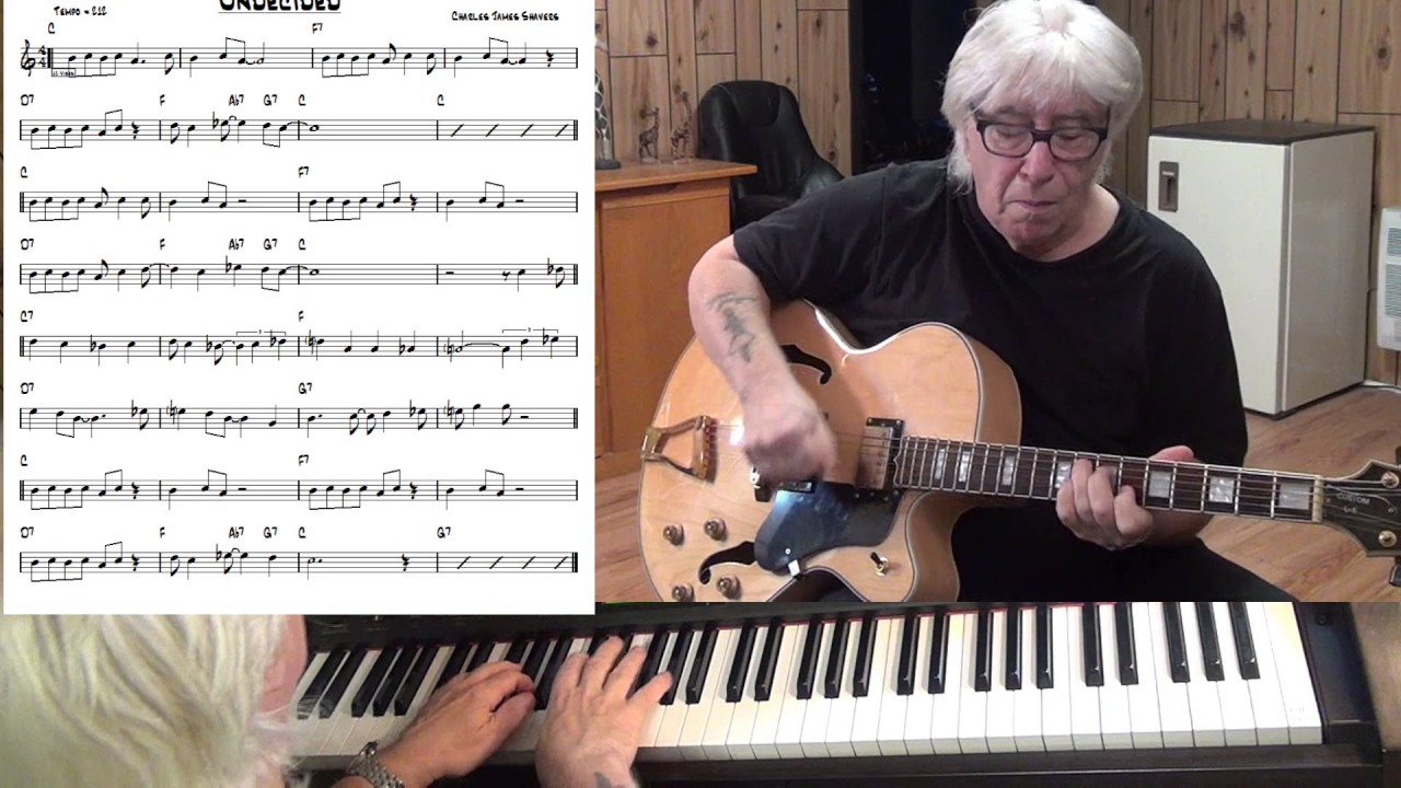 Undecided - Jazz guitar & piano cover ( Charles James Shavers ) - YouTube