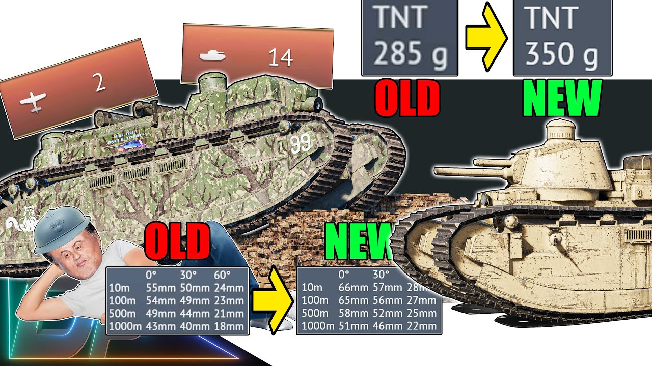 WHEN GAIJIN REMEMBERS TO 𝐁𝐔𝐅𝐅 FRENCH TANKS 💪💪 - YouTube