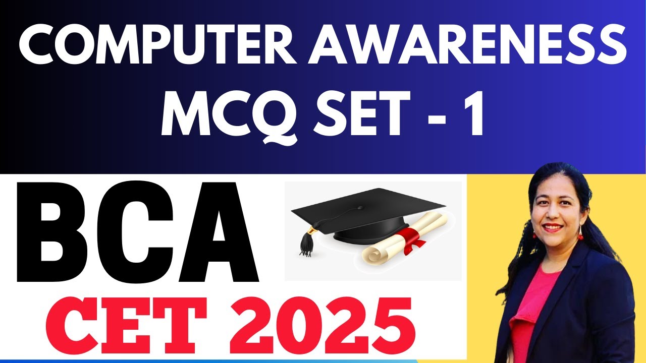 BCA Entrance Exam Preparation 2025 | BCA IPU CET | MCQ Set -1 | Computer Awareness #bca #cet # ...