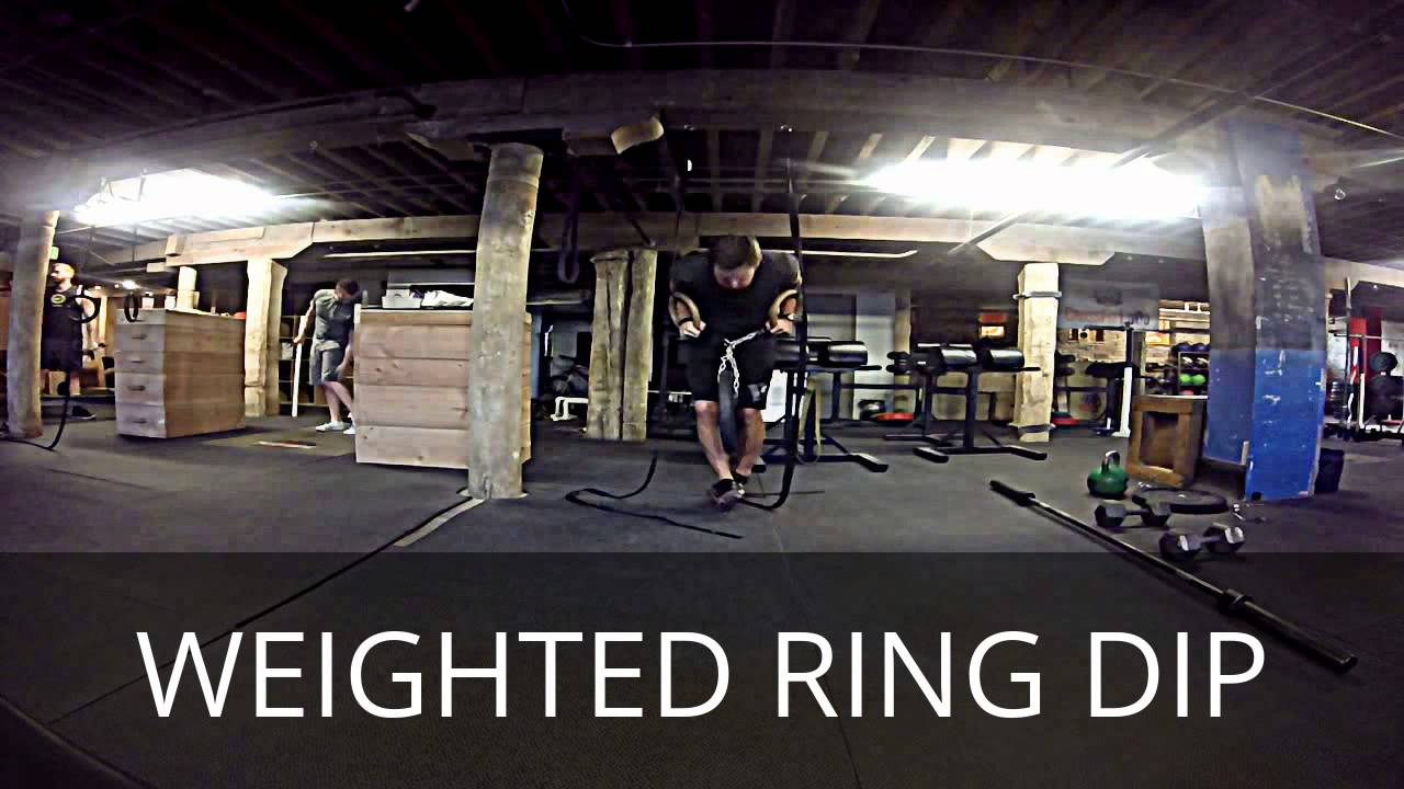 Weighted Ring Dip - YouTube