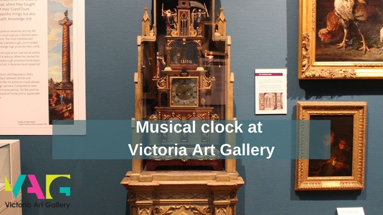Musical clock at Victoria Art Gallery - YouTube