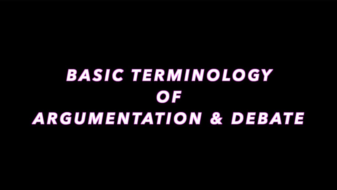 2024 Argumentation & Debate I - YouTube