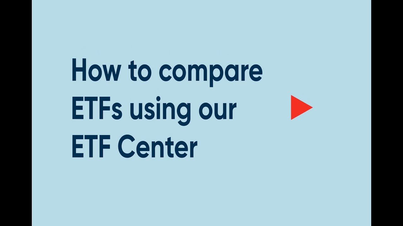 How to compare ETFs using our ETF Center - YouTube