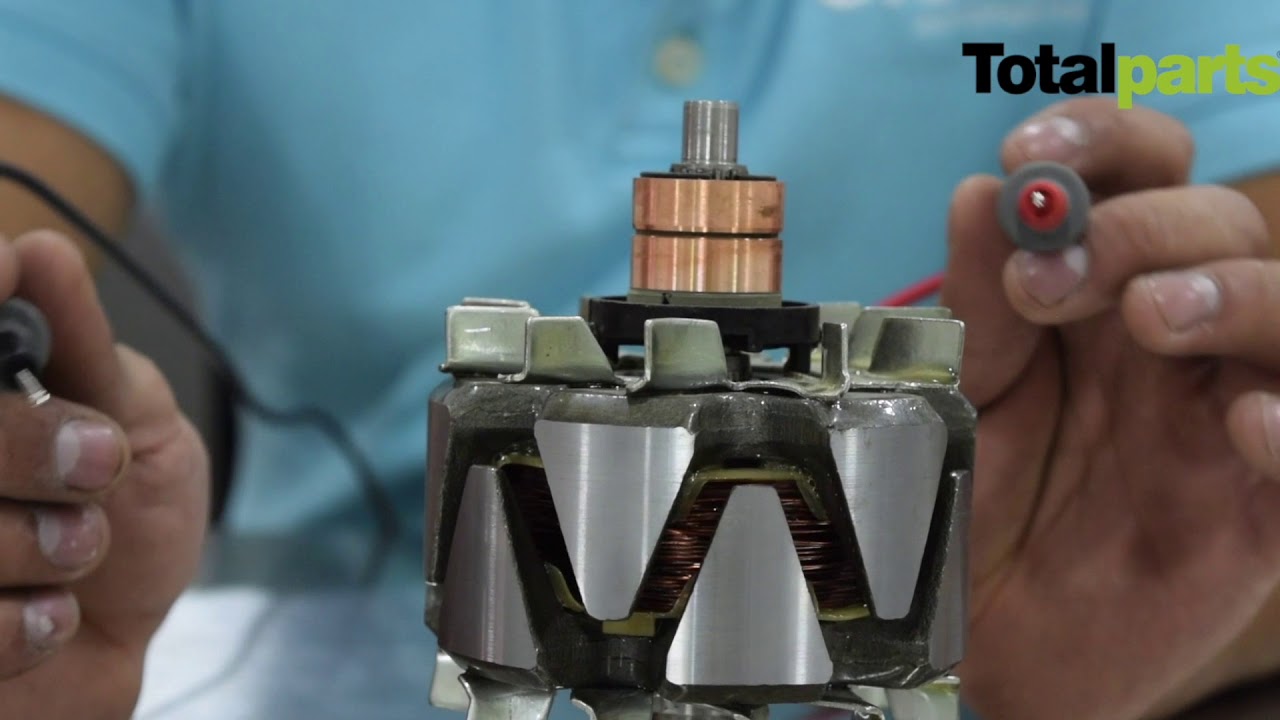 Probando un rotor de alternador - YouTube