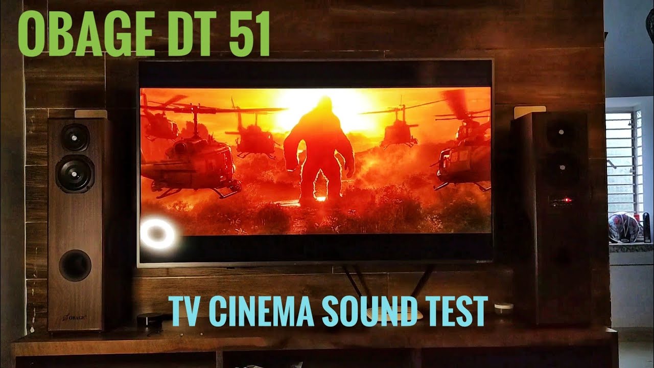 Obage DT 51 Sound Test form TV 🔥🔥🔥🎶🔊🔊 | Best Tower speaker under 10k ...
