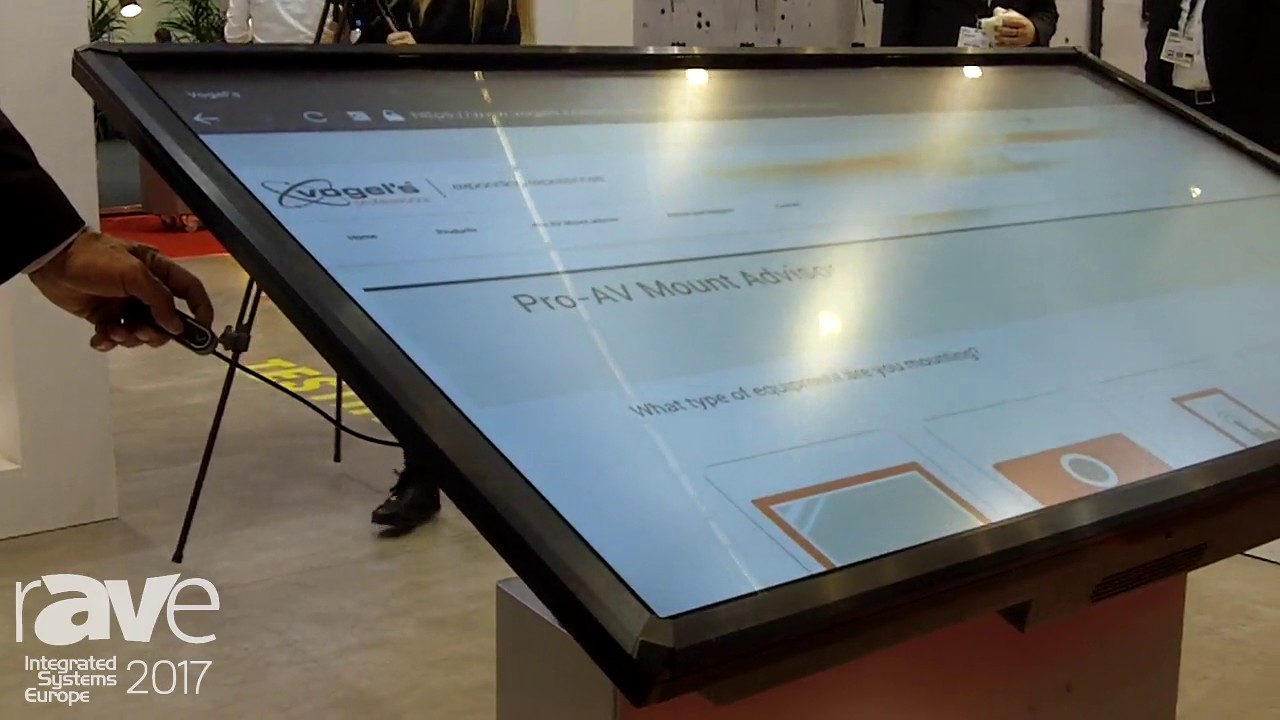ISE 2017: Vogel's Products Presents Motorized Touch Table - YouTube