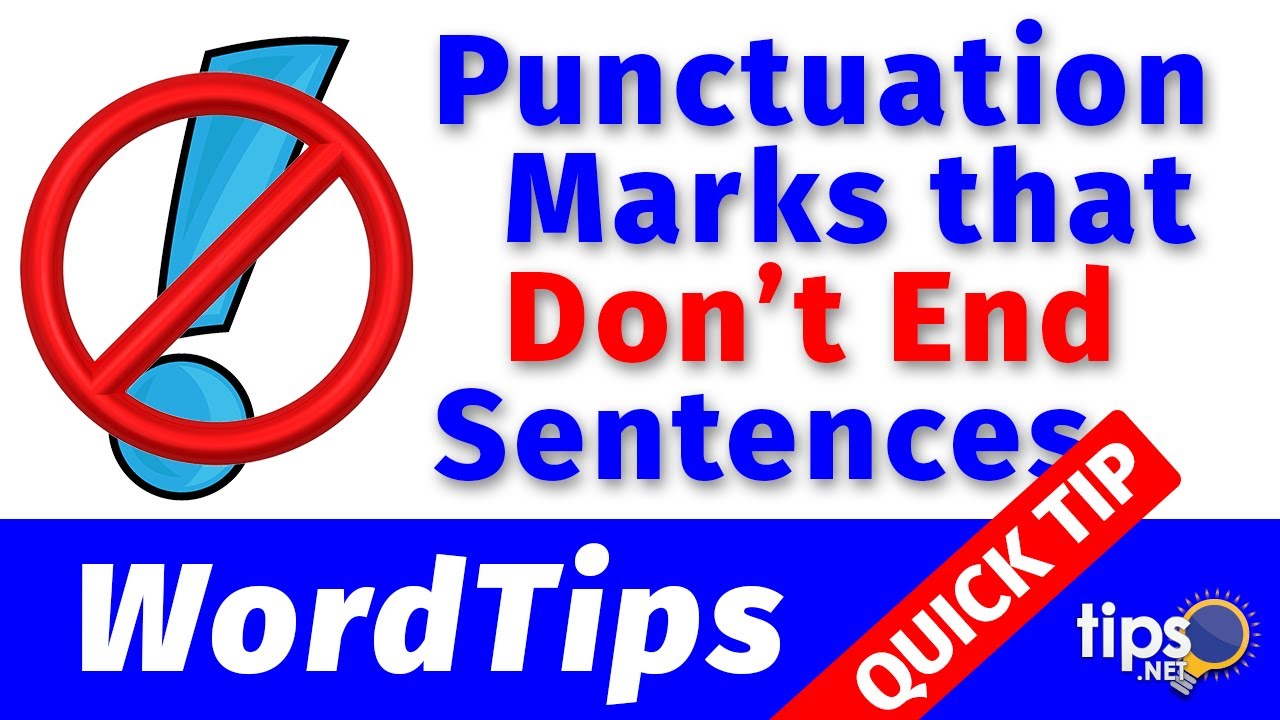 When Punctuation Marks Don't Really End Sentences - YouTube