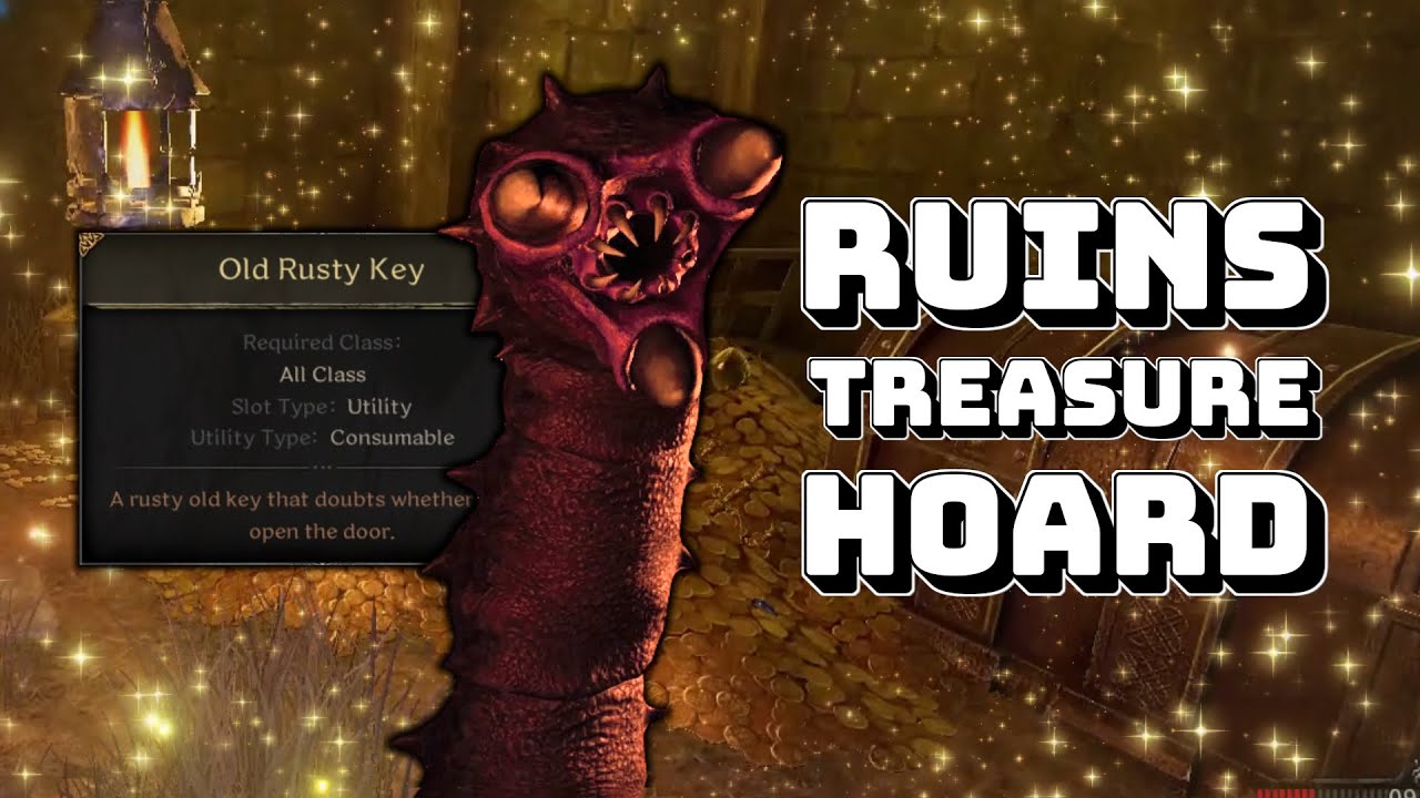 How To Farm the Old Rusty Key | Looting the Ruins Treasure Hoard in ...