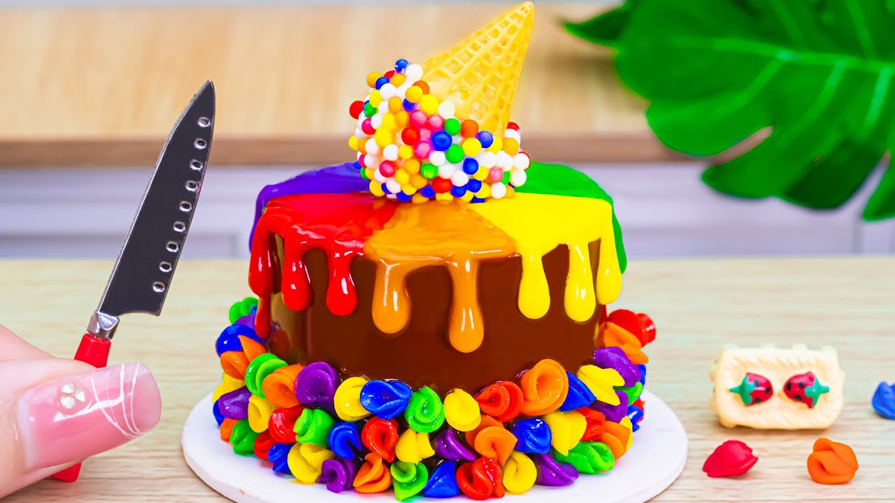 Amazing KITKAT Cake Dessert 🌈 1000+ Miniature Cool Rainbow Cake Recipe Ideas 🍫 - YouTube