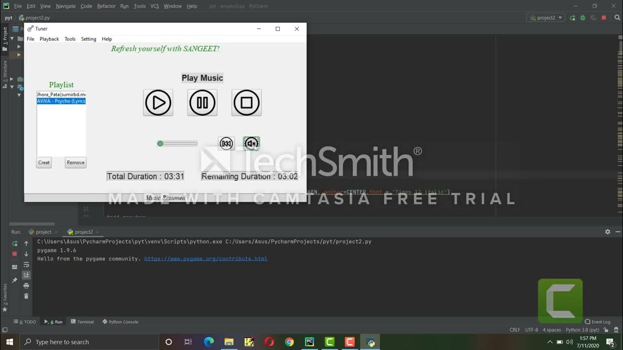 Music Player Using Python GUI - YouTube