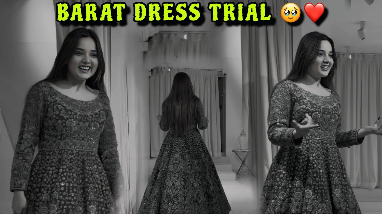 Barat Dress Trial 🥹 ️ | Barat Kis Din hogi?🤩 | @RabeecaKhan | - YouTube