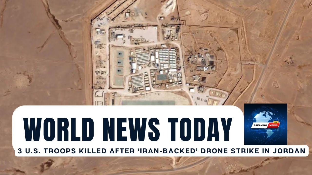 Three US troops killed in drone attack in Jordan - YouTube