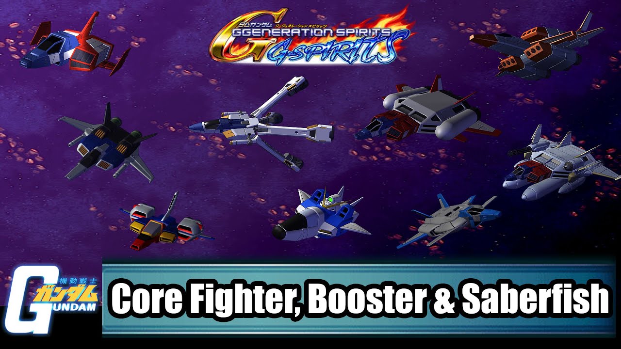 SD Gundam G Generation Spirits - Core Fighter, Booster & Saberfish ...