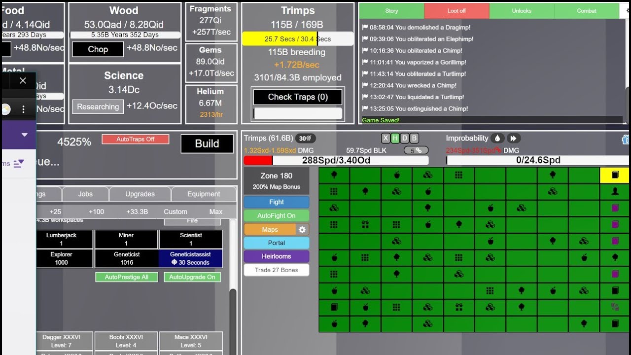 Trimps z181 -- 31 Portals (WR), 2618407 Helium (WR), 2018-11-12 - YouTube
