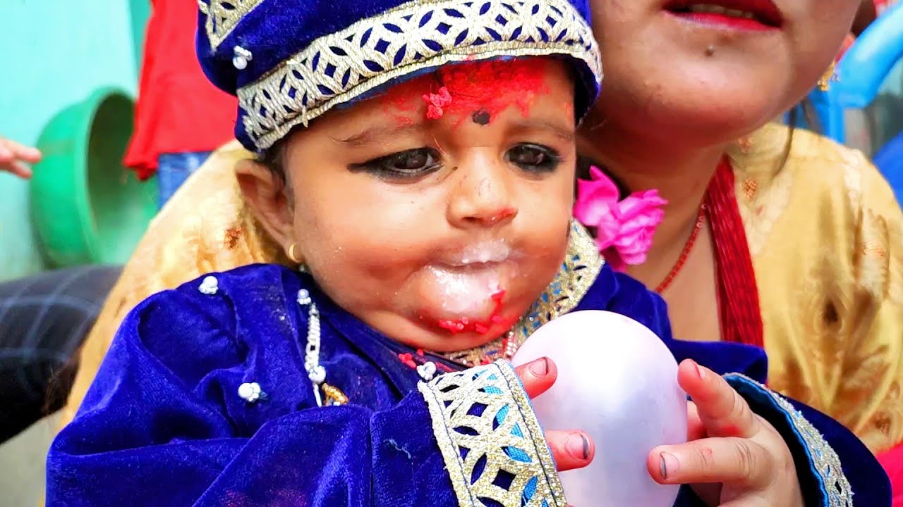 Rice feeding ceremony||Dipraj||Nepali culture||Ishabh dh official - YouTube