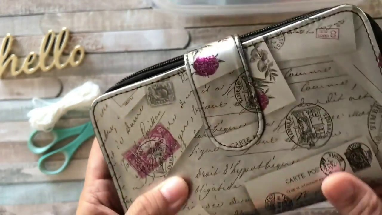 DIY Personal Travelers Notebook Wallet - Mini Bullet Journal - YouTube