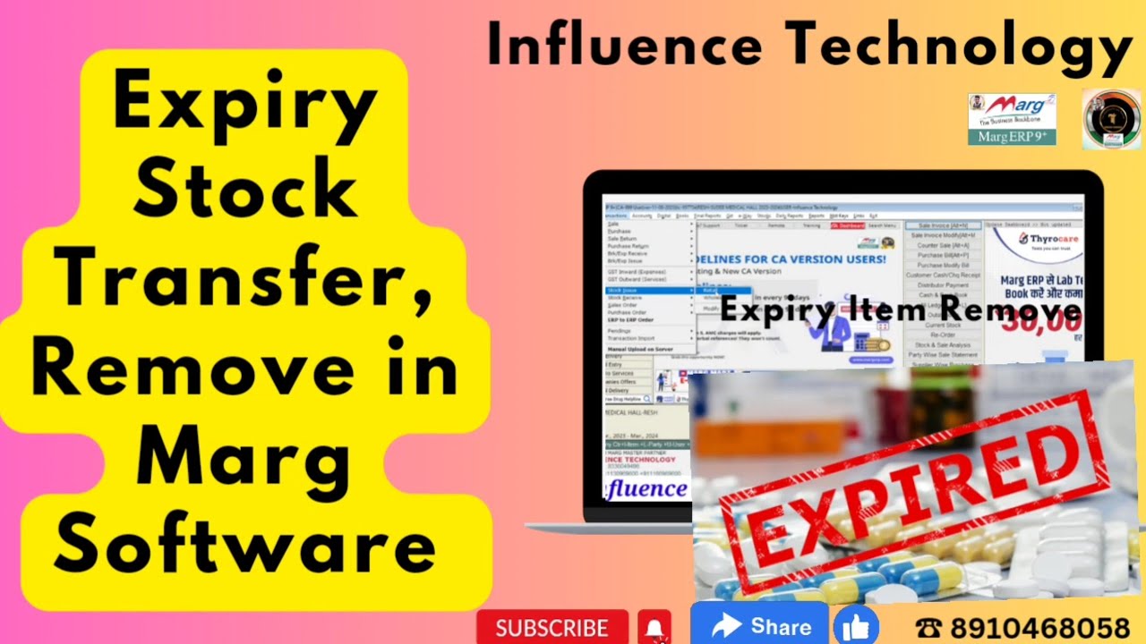 Expiry Stock Transfer |Remove| from Main Stock to Scrap Store In Marg ...