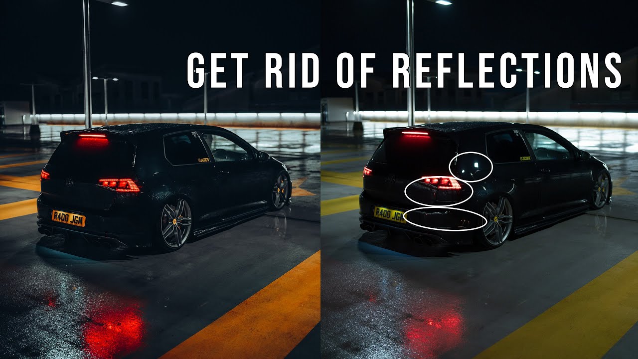 3 Ways To Remove Car Reflections In Post - Tutorial - YouTube