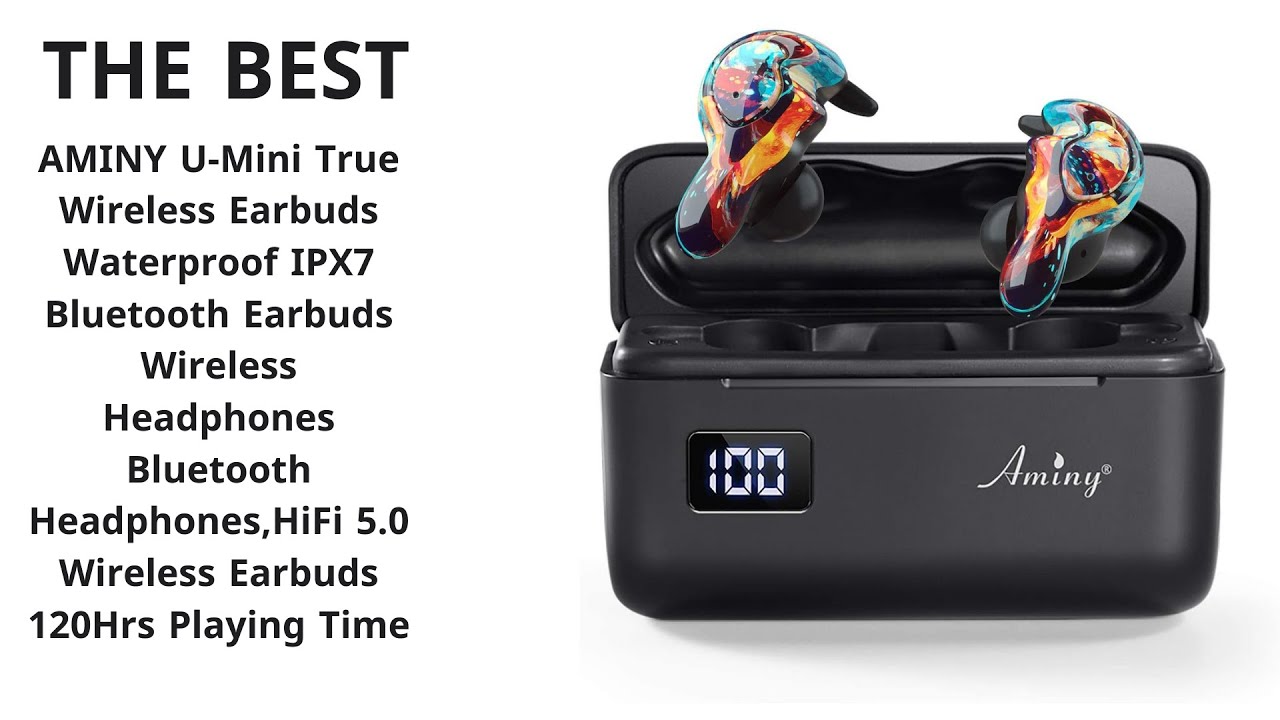 AMINY U Mini True Wireless Earbuds Waterproof IPX7 Bluetooth Earbuds ...