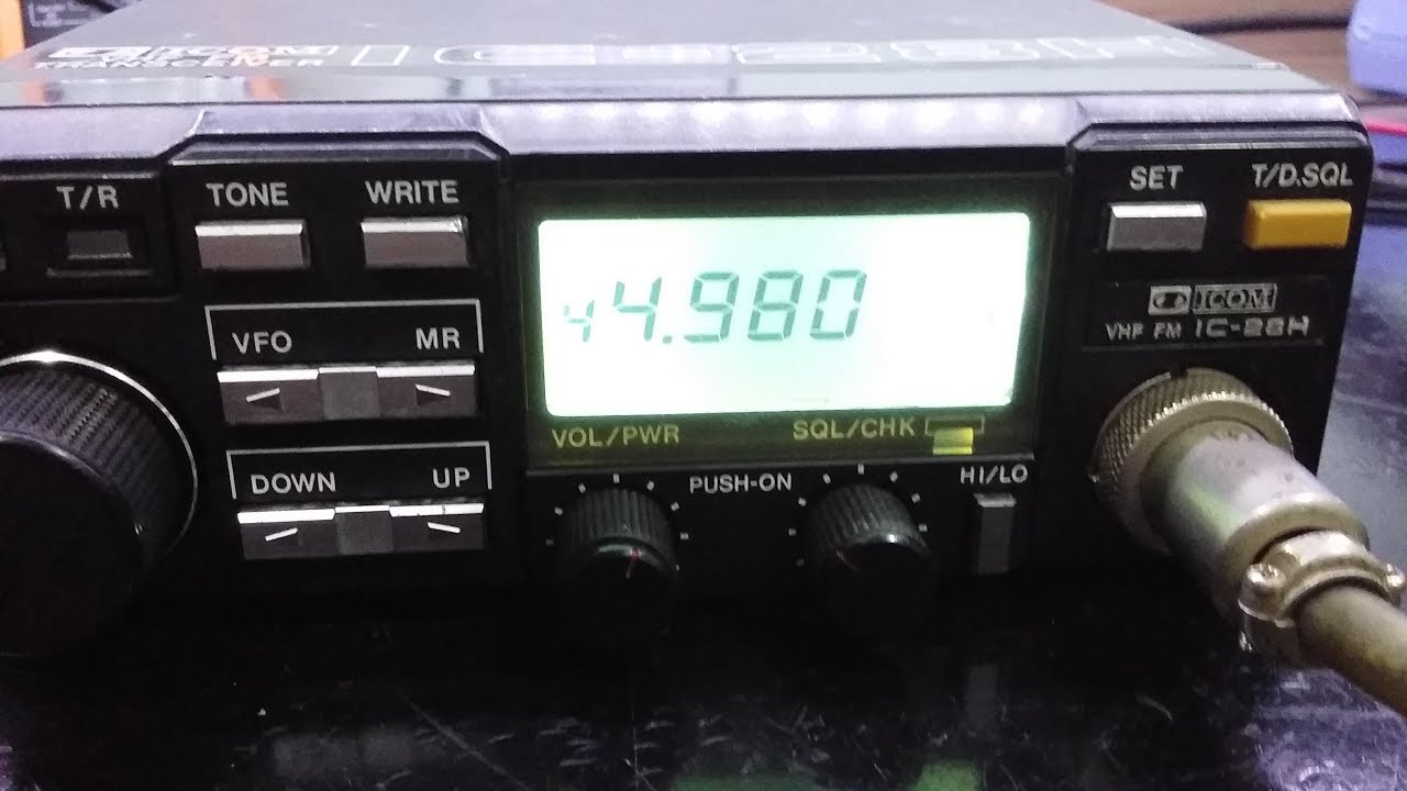 ICOM IC-28H FALHA EM SILENCIADOR E NÍVEL BAIXO DE MODULAÇÃO. - YouTube