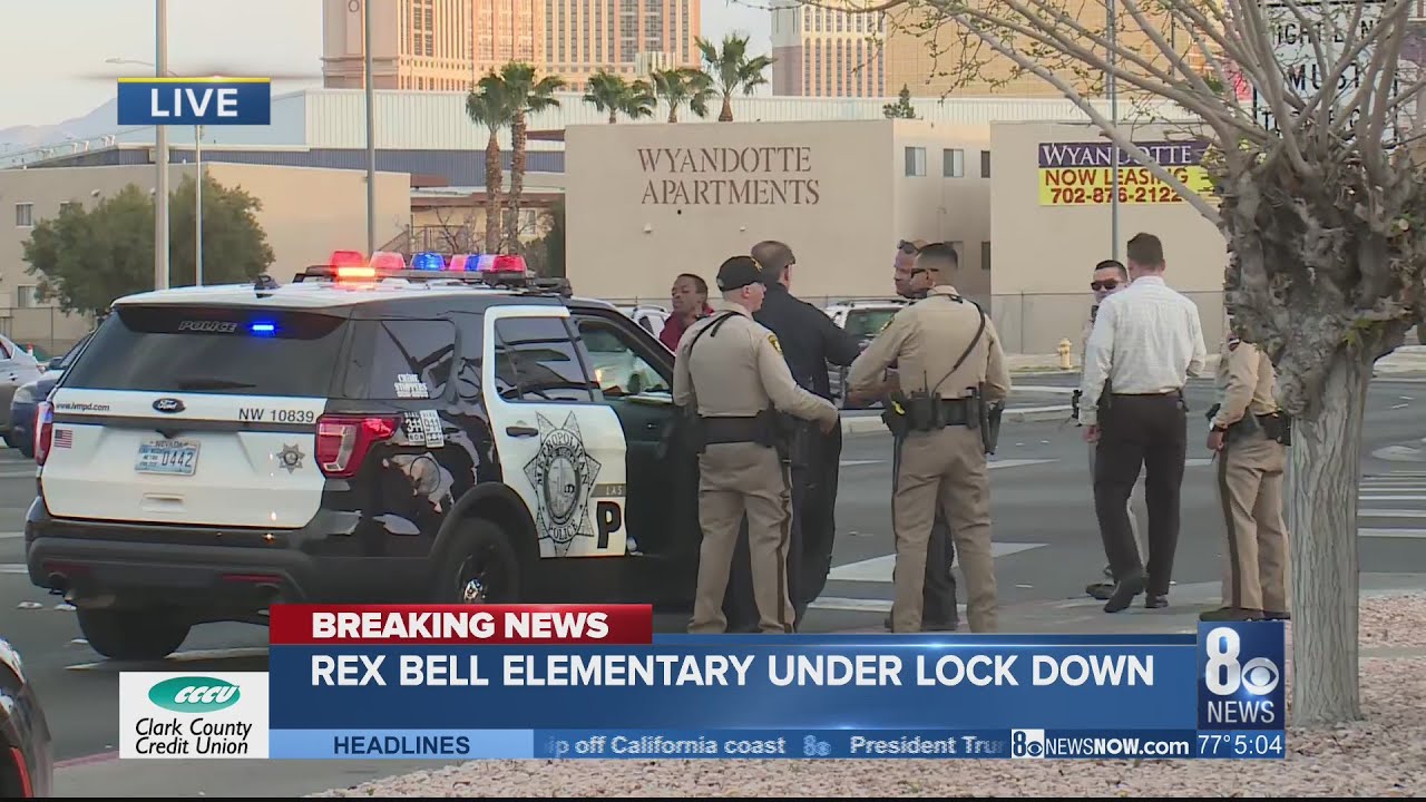 Rex Bell Elementary put on lock down - YouTube