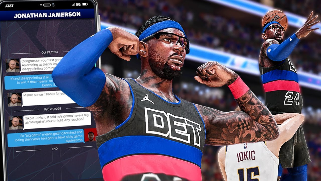 NEW THICK Vert Silences Jokic Trash Talking! NBA 2K25 MyCAREER #7 - YouTube