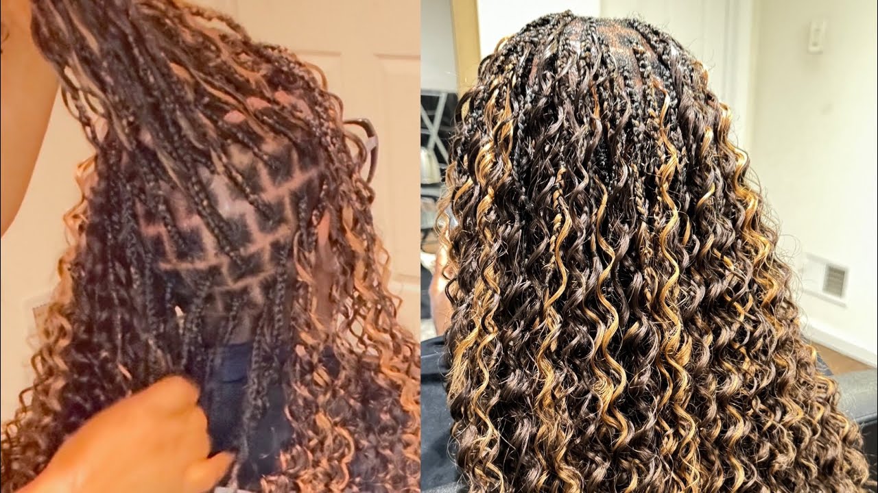 #10 BOHOKNOTLESSBRAIDS WITH ONLY HUMAN HAIR | NO BRAIDING HAIR ADDED ...