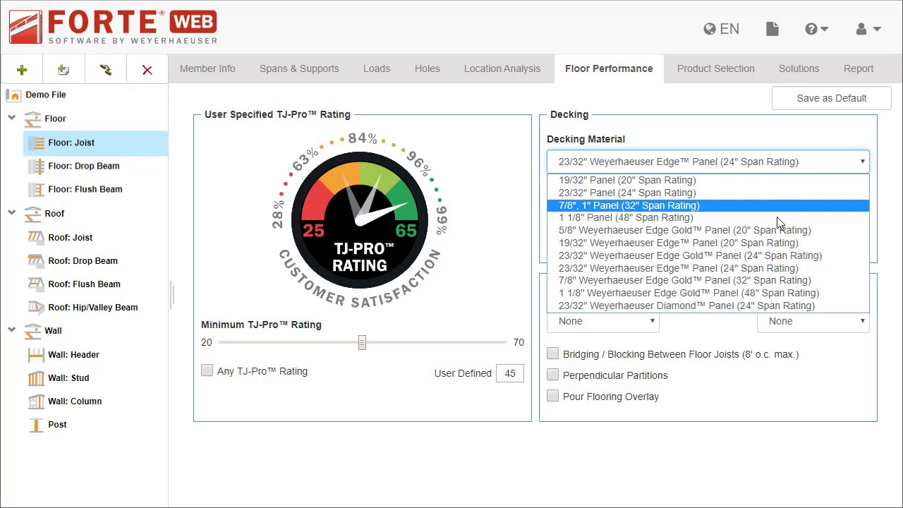 Tour ForteWEB: The Floor Performance Tab - YouTube