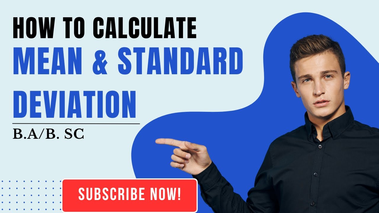 How to Calculate Mean and Standard Deviation | #businessmaths | # ...