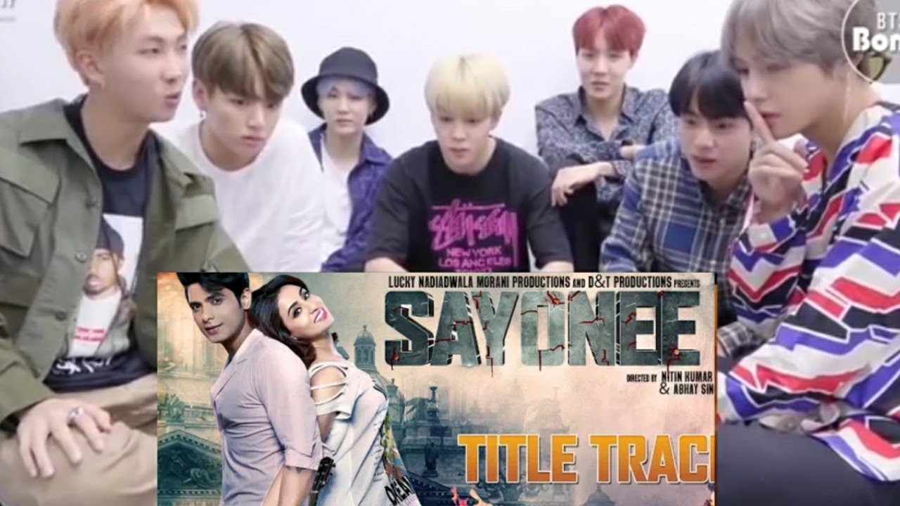 BTS reaction to Sayonee title track | ARIJIT SINGH - YouTube
