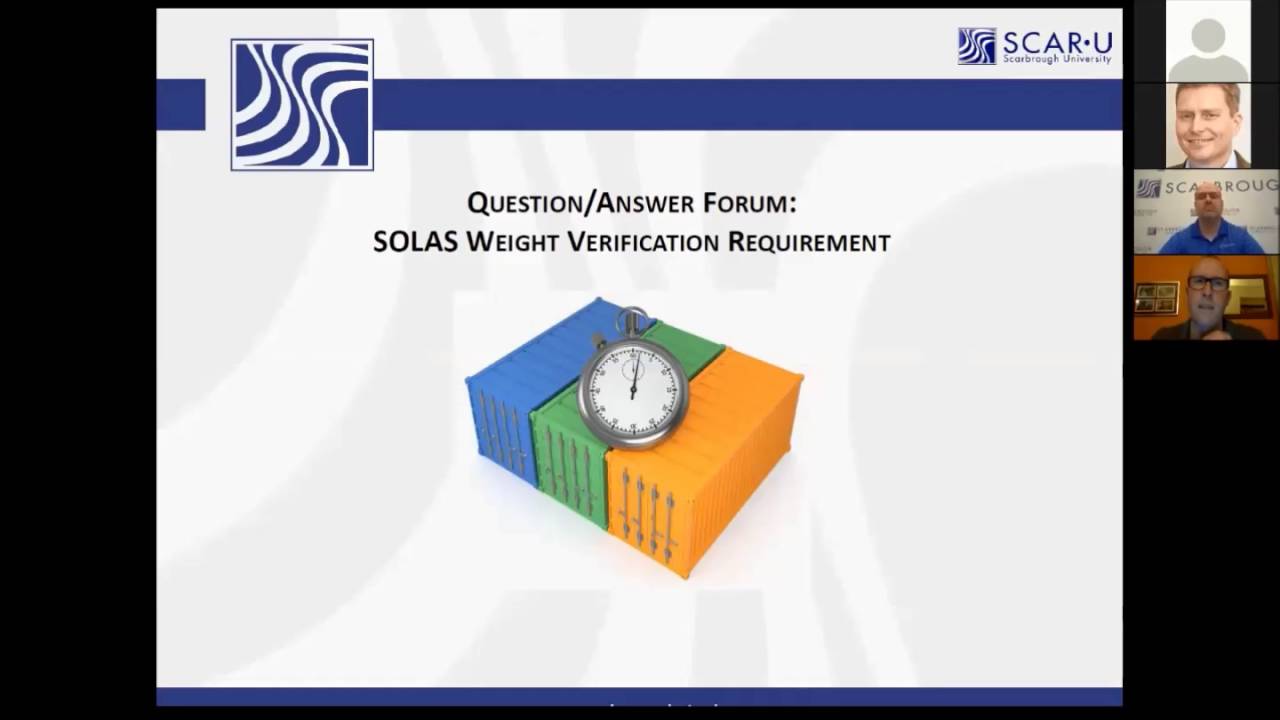SOLAS VGM: Is there any way to incorporate the SOLAS form in the BOL ...