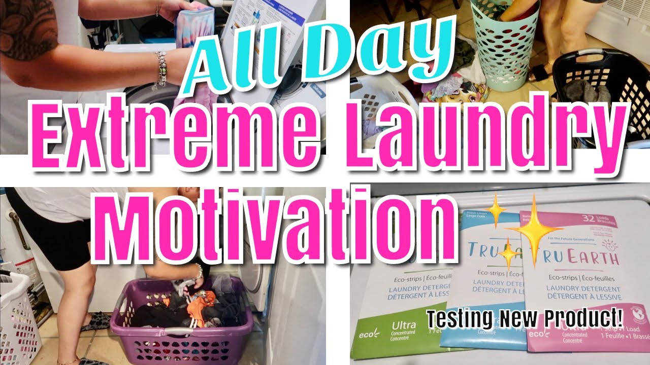LOADS OF LAUNDRY | TWO DAYS OF LAUNDRY MOTIVATION | GET IT ALL DONE ...