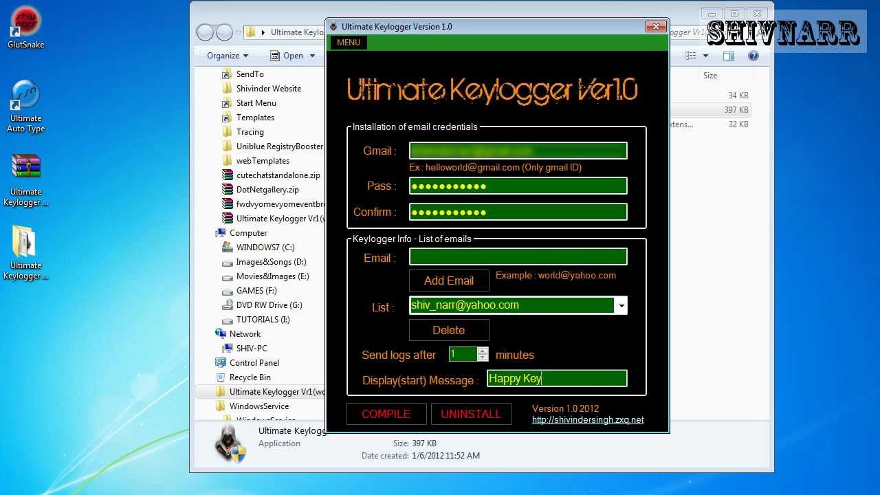 Ultimate Keylogger 2012 - YouTube