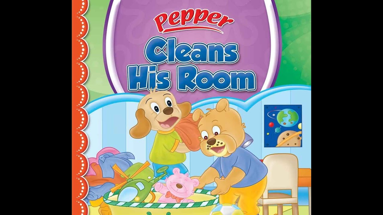 Pepper books | Pepper Cleans his room | English stories for kids - YouTube