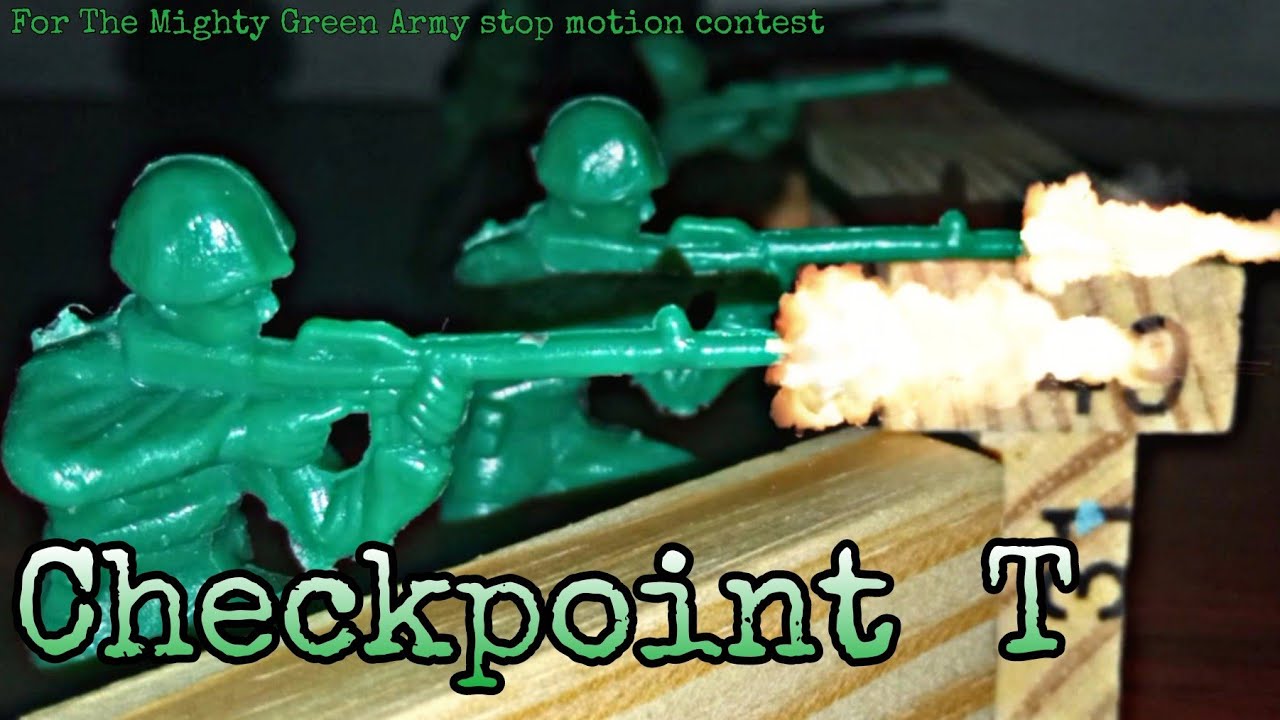Checkpoint T an army men stopmotion - YouTube
