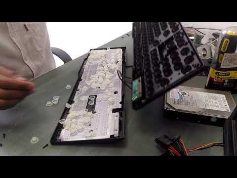 What is inside the keyboard ? Working of keyboard. - YouTube