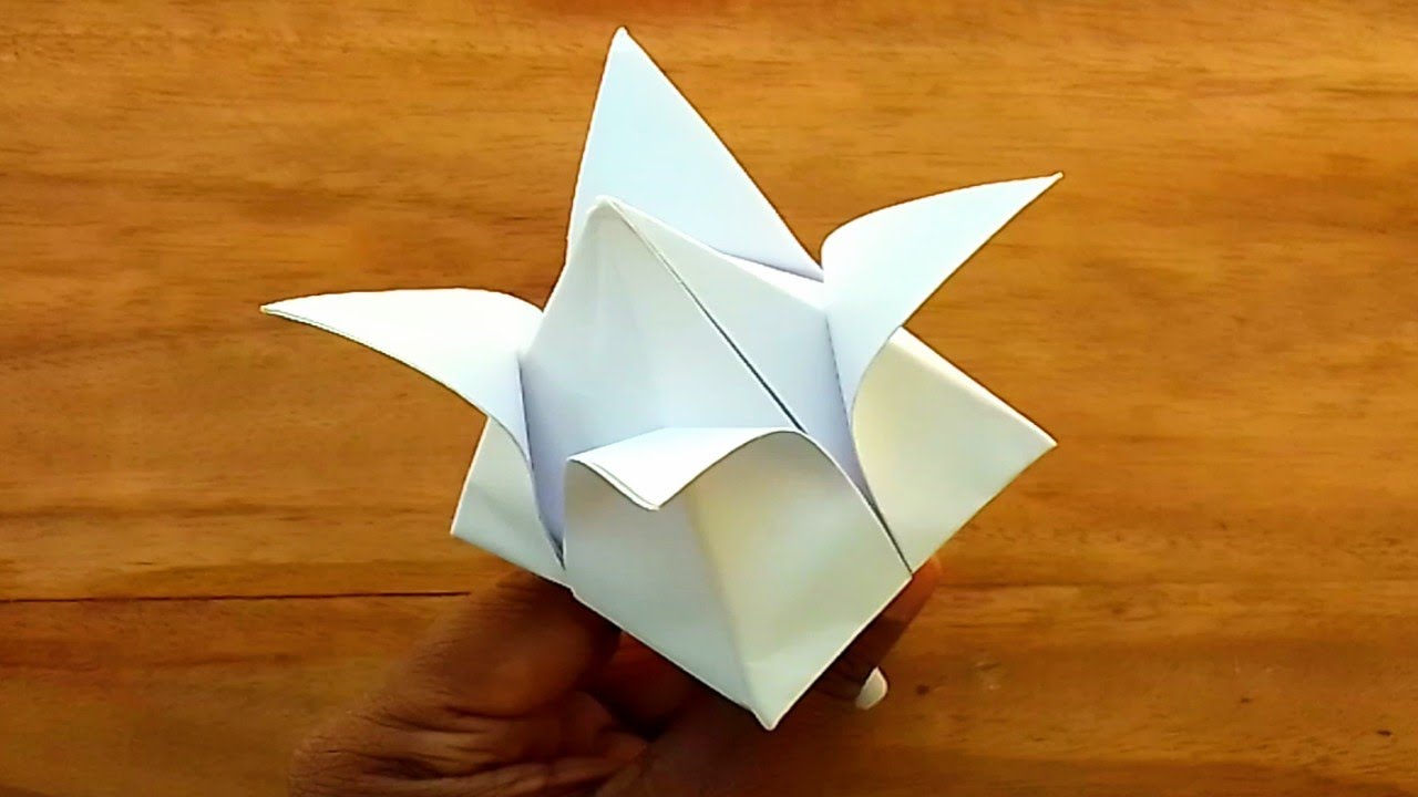 Paper Lotus Flower l Nice Lotus Flower Making - YouTube