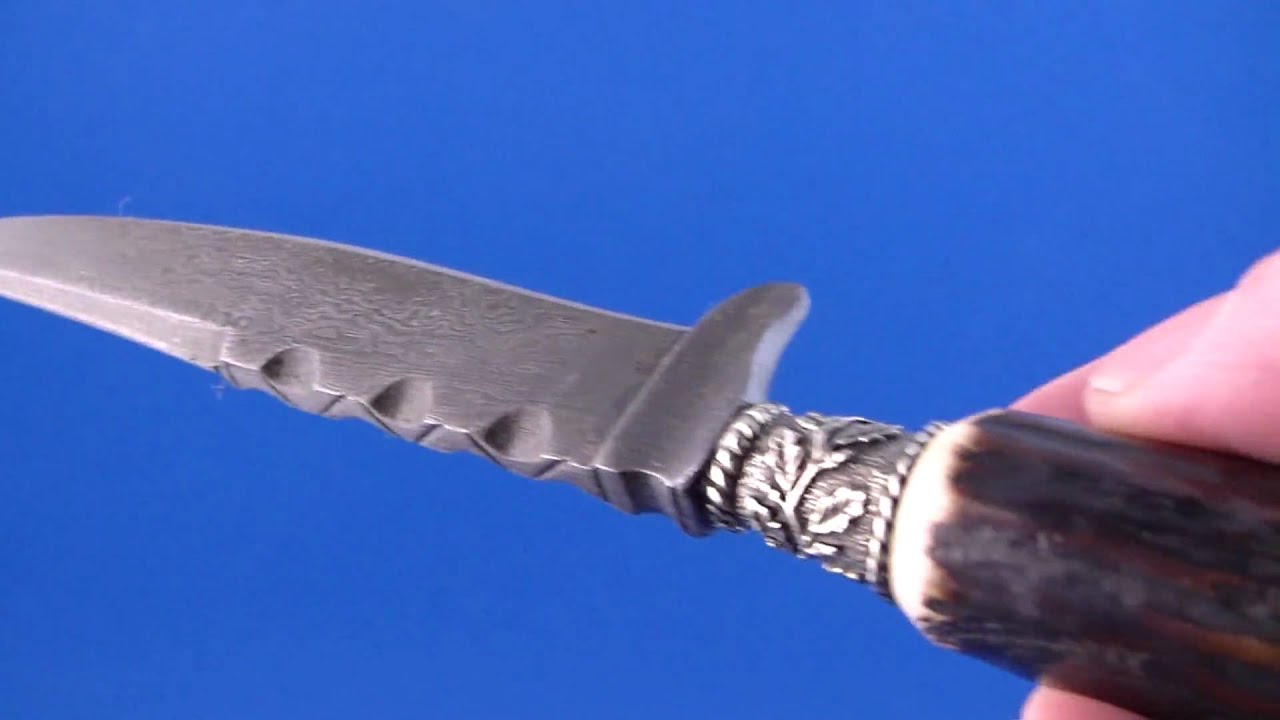 Linder Nicker Jagdmesser Damast - www.pizzini.at - YouTube