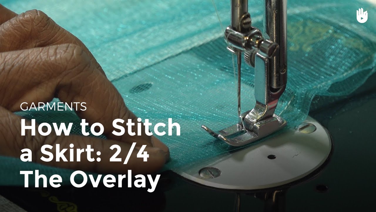 How to Stitch a Skirt: 2/4 The Outer Layer | Sewing - YouTube