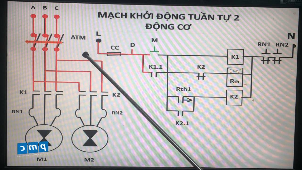 Cấu tạo và nguyên lý hoạt động của mạch khởi động tuần tự 2 động cơ ...