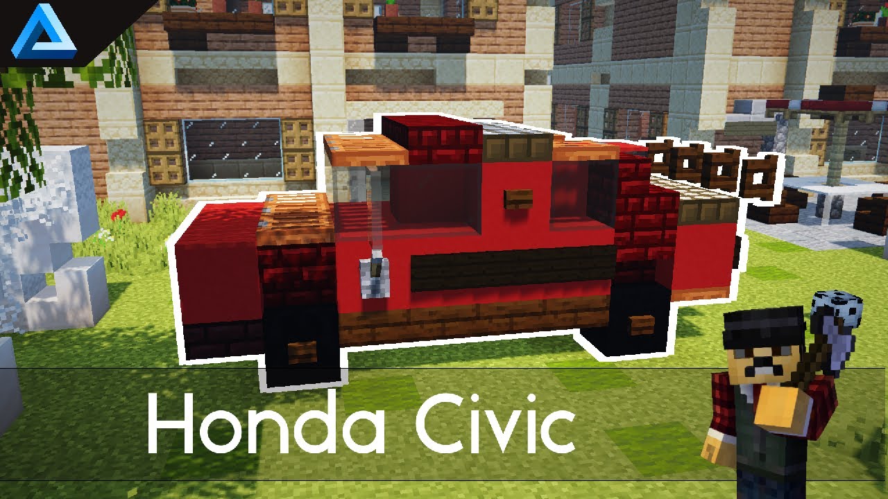 Minecraft » EASY Honda Civic TUTORIAL | How to build! - YouTube