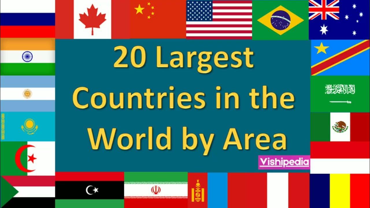 20 Largest Countries in the World by Area - YouTube