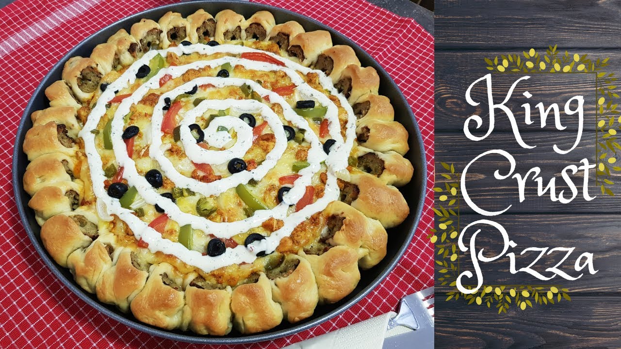 King Crust Pizza Broadway Style | Pizza Recipe | The Cooking Melody ...