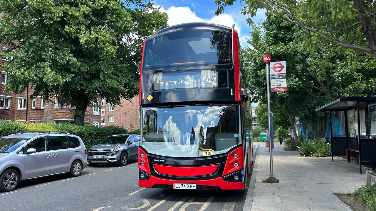 FULL ROUTE VISUAL|Stagecoach London Bus Route 242|Homerton Hospital ...