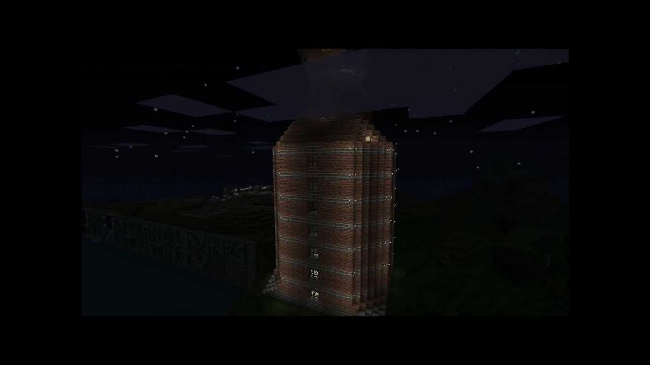Minecraft Working Lighthouse With Rotating Light! (Final State) - YouTube