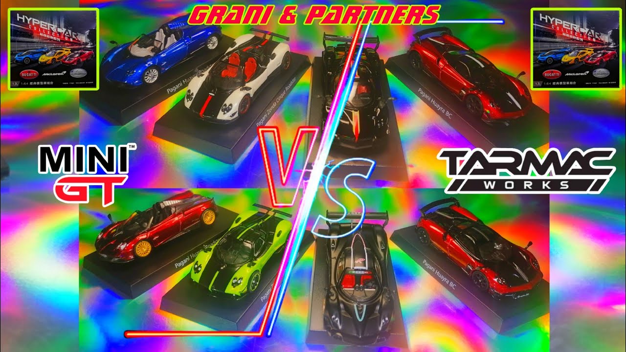 Pagani Grani & Partners VERSUS Tarmac y Mini GT Hypercar Collection 1/ ...